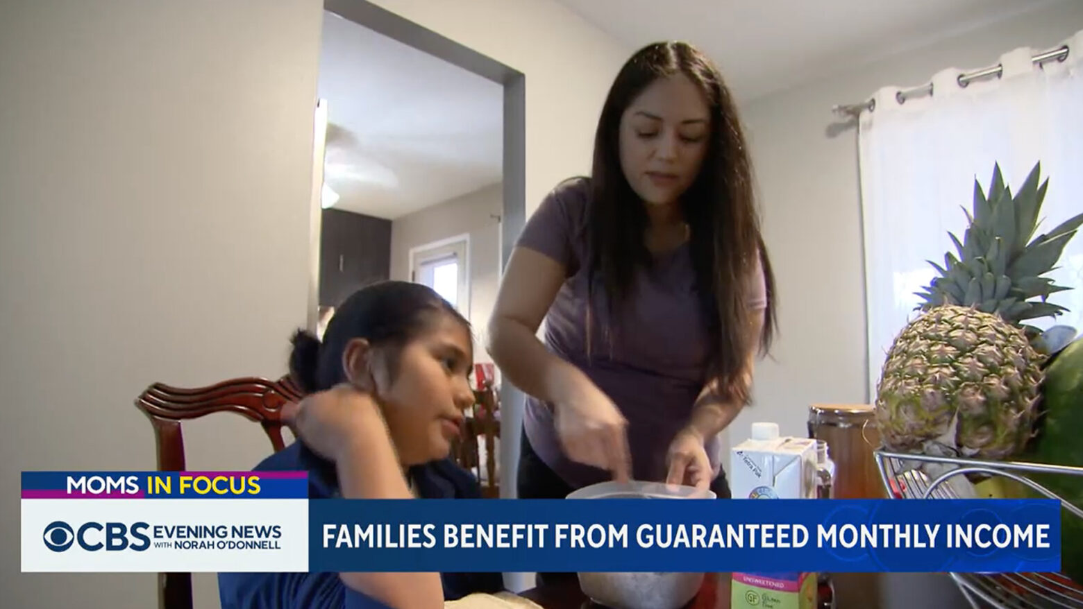 CBS NEWS: Guaranteed income program helps single mother make ends meet ...